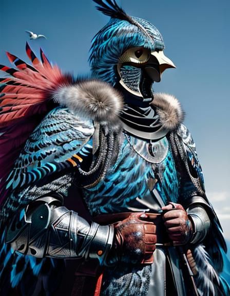 Bird Knight - AI Generated Artwork - NightCafe Creator