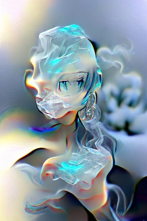 Icy smoke - AI Generated Artwork - NightCafe Creator