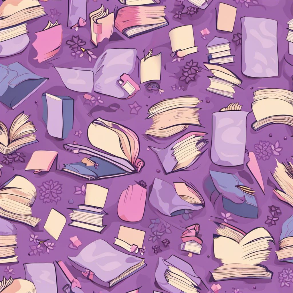 Lilac Books Background - AI Generated Artwork - NightCafe Creator