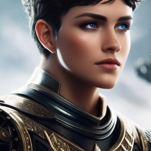 Tomboy Knight - AI Generated Artwork - NightCafe Creator