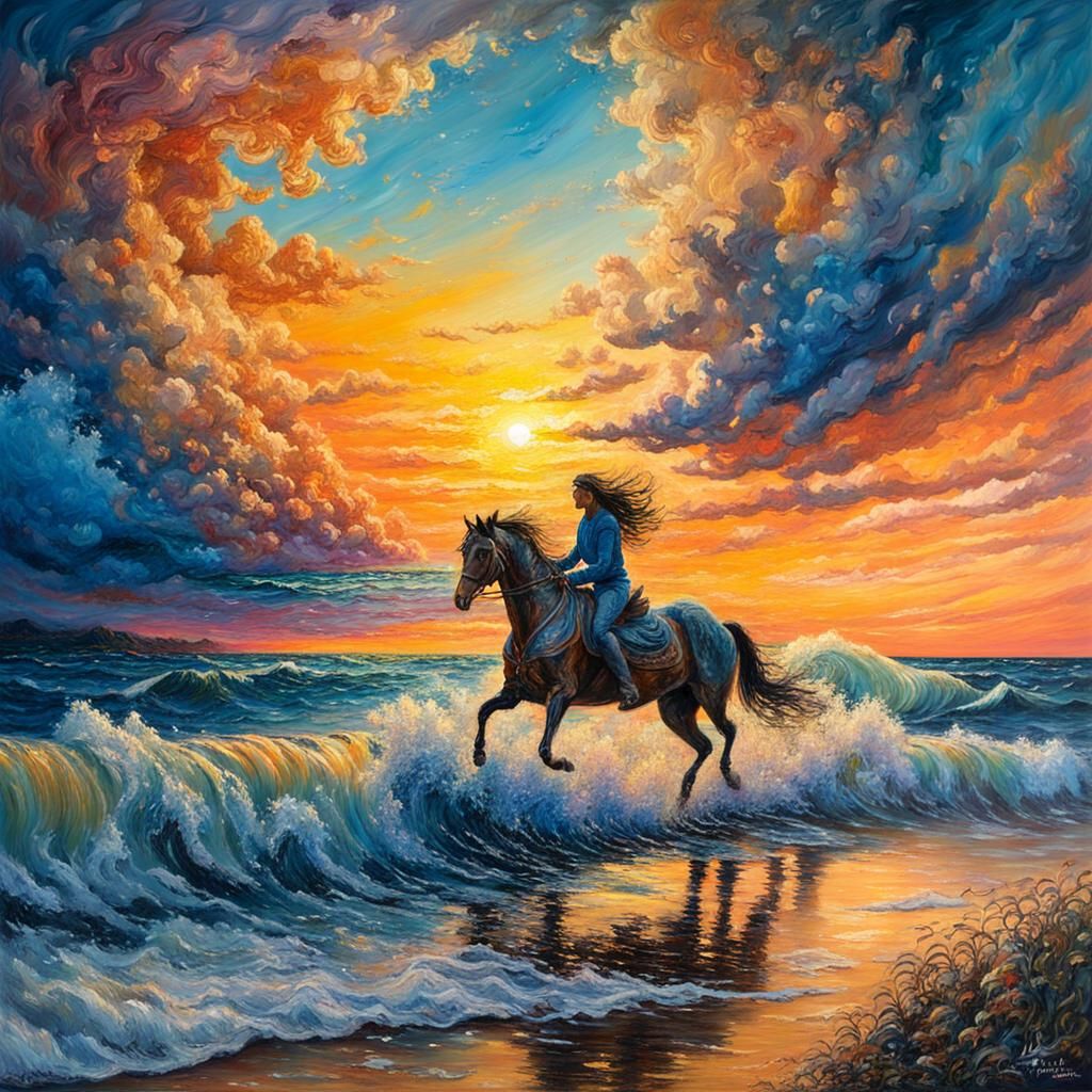 A Perfect Time to Ride - AI Generated Artwork - NightCafe Creator