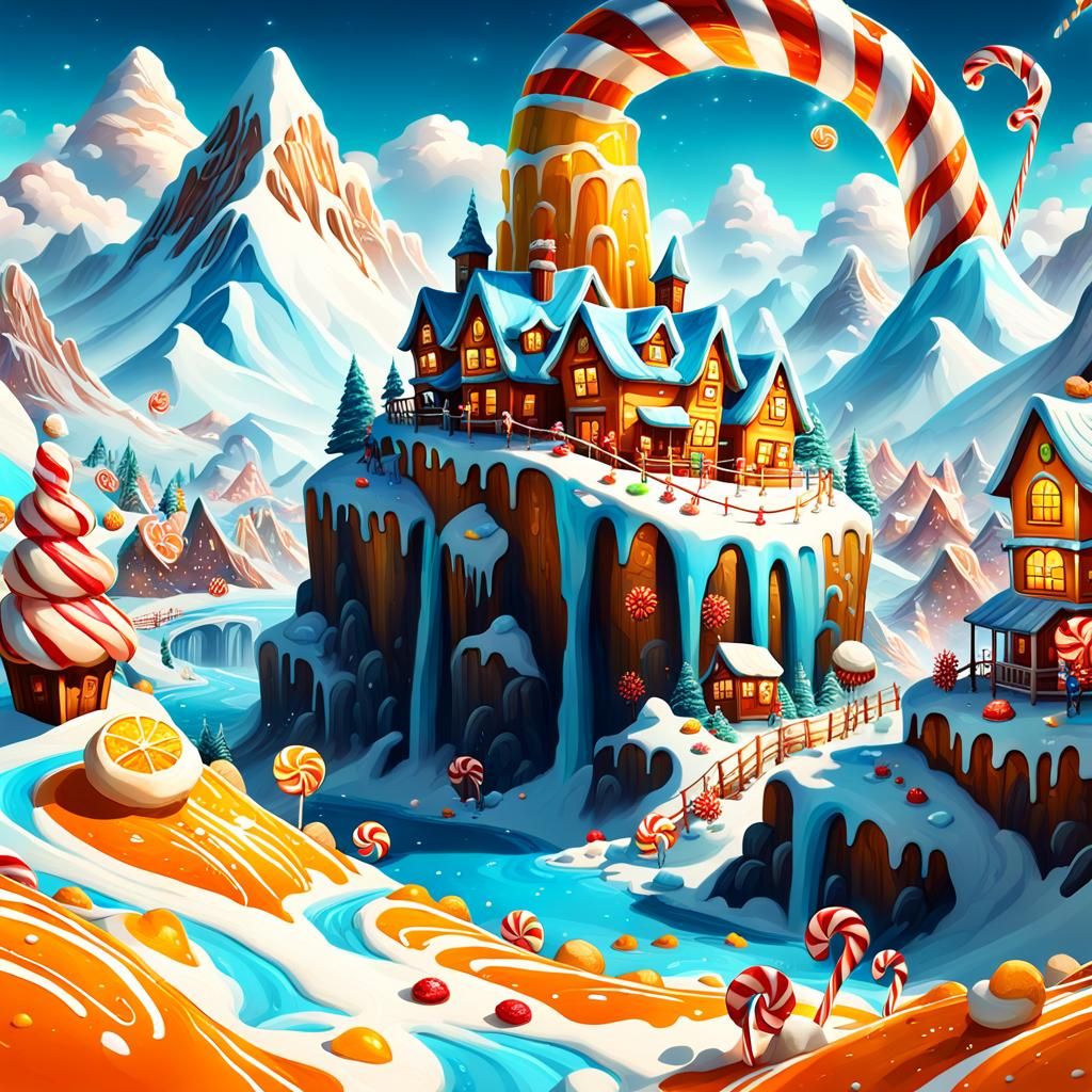Candy town - AI Generated Artwork - NightCafe Creator