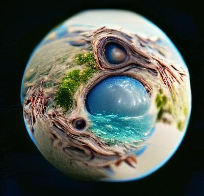 eyeball planet - AI Generated Artwork - NightCafe Creator