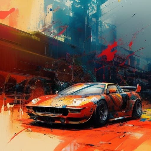 Racing Car - AI Generated Artwork - NightCafe Creator