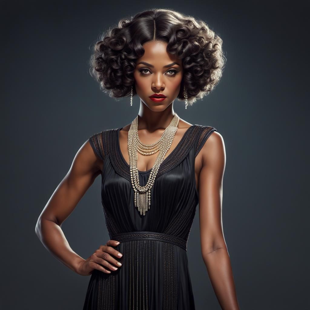 A young lithe athletic girl who looks like silent film star Rochelle ...