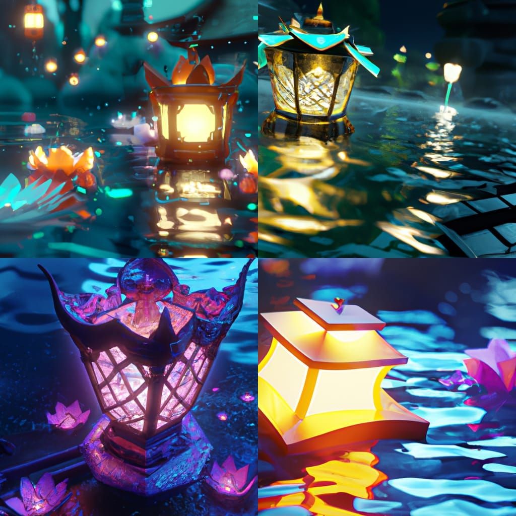 lanterns III. - AI Generated Artwork - NightCafe Creator