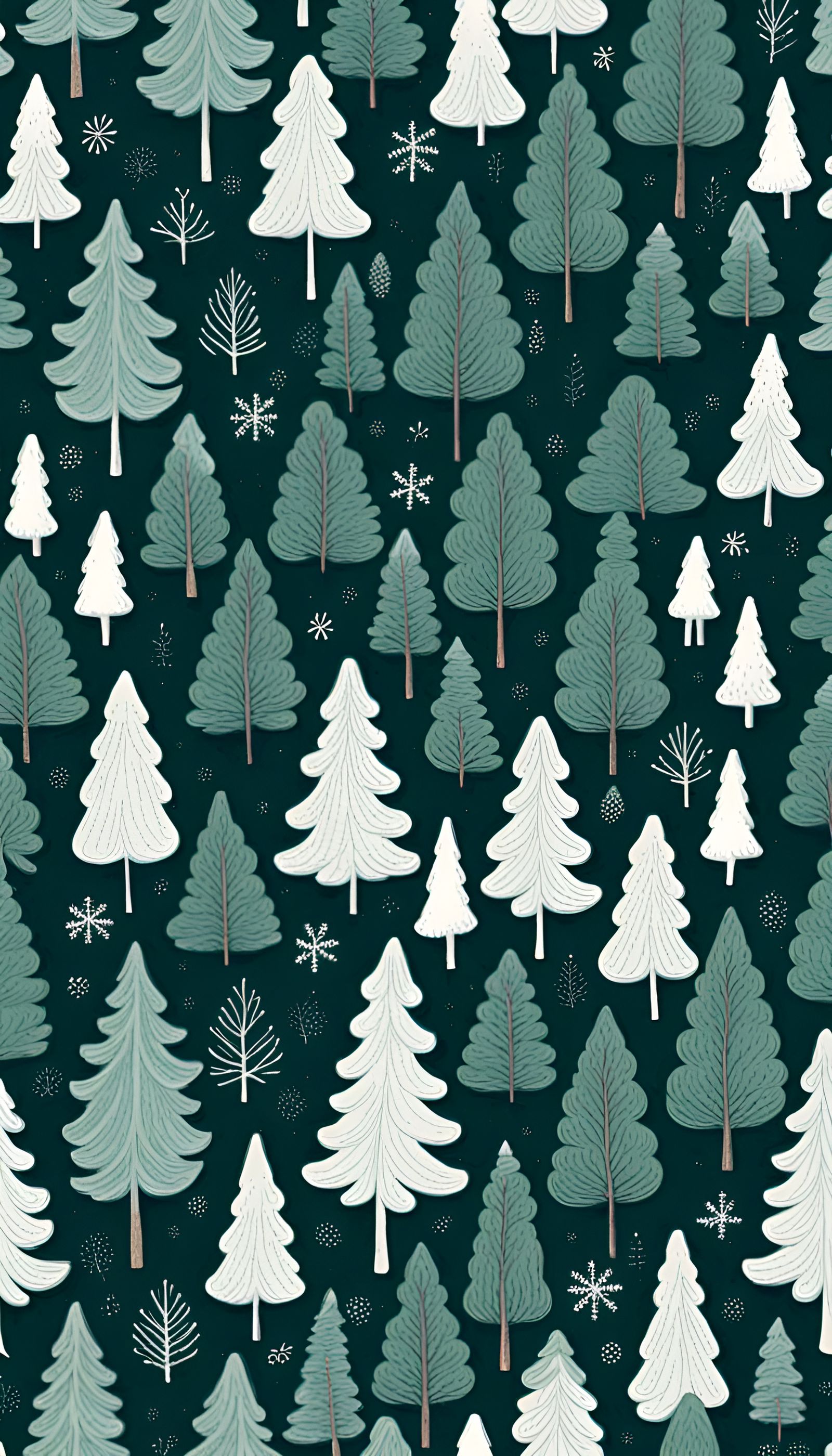 Evergreen Pattern 1 - AI Generated Artwork - NightCafe Creator