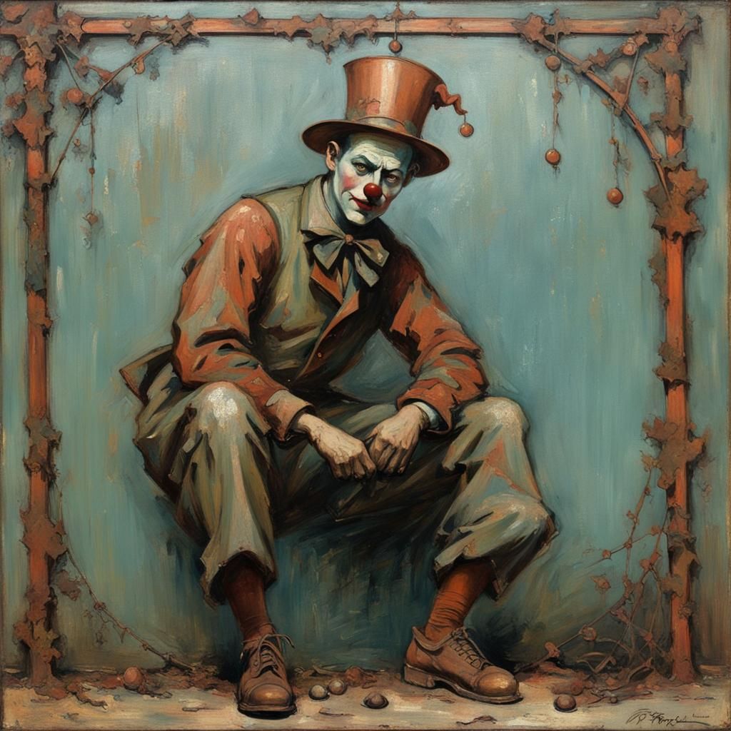 Clown K - 7 - AI Generated Artwork - NightCafe Creator