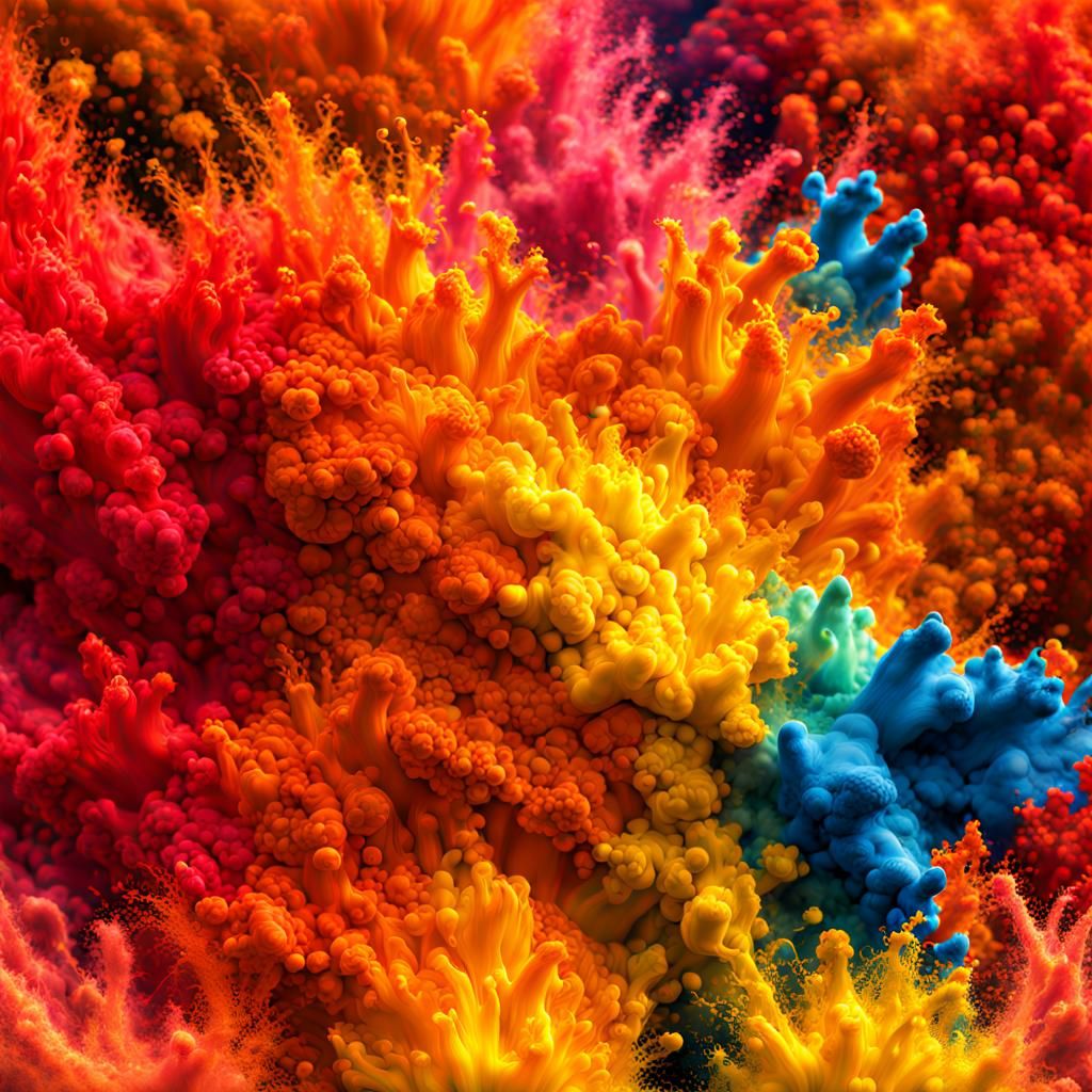 A lot of color - AI Generated Artwork - NightCafe Creator