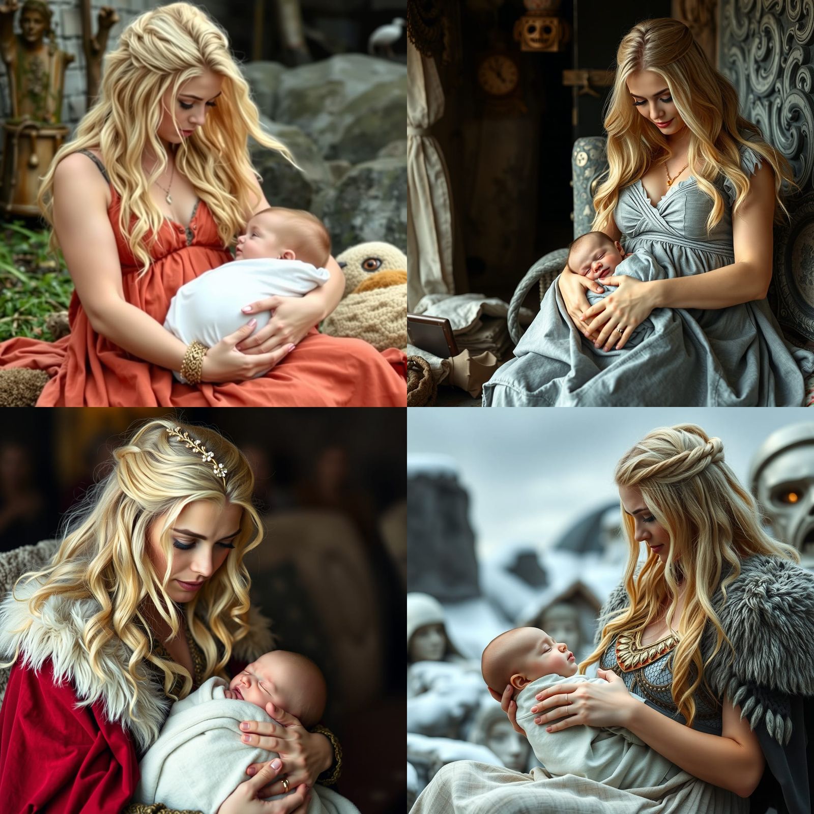 Freya - Freya as Mother in Mythic Norse Style