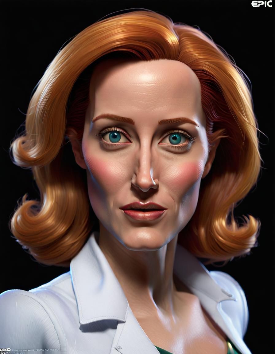 Epic Scully, 3D computer model - AI Generated Artwork - NightCafe Creator