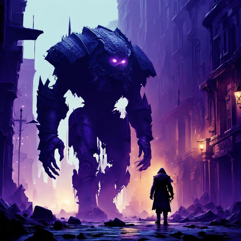 Mysterious Shadow Shifter Emerges from Darkness - AI Art