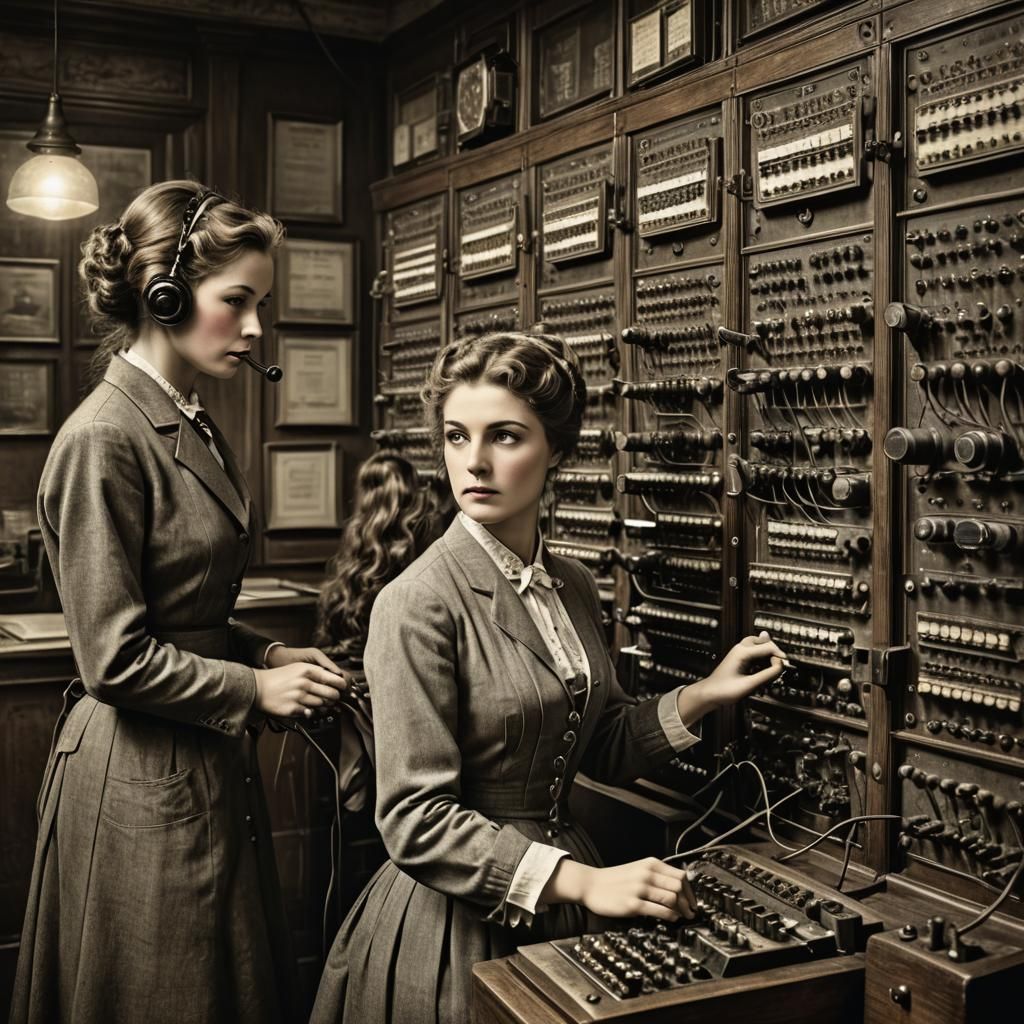 The Switchboard Operators - AI Generated Artwork - NightCafe Creator