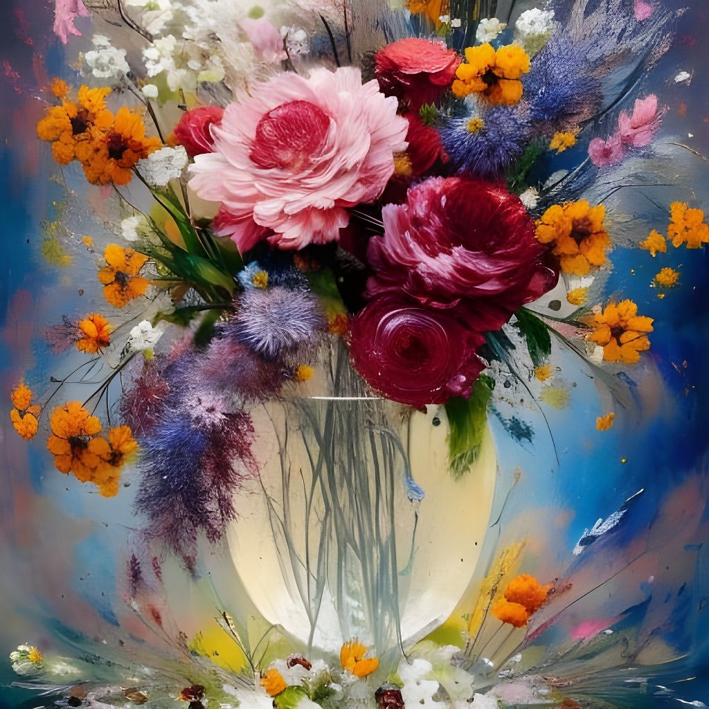 Flowers... - AI Generated Artwork - NightCafe Creator