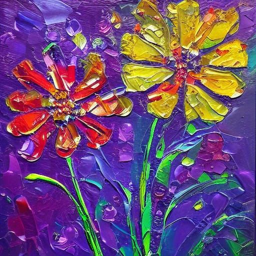 Flowers made using geometry - Flowers made using geometry