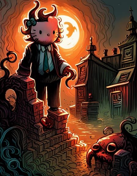 Hello Cthulhu!! - AI Generated Artwork - NightCafe Creator