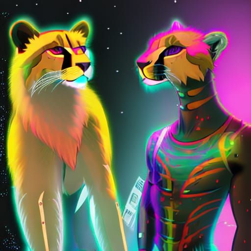furry anthropomorphic lean male gay cheetah, together with furry ...