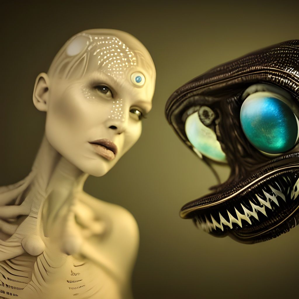 ""Alien Portraits" (46) - AI Generated Artwork - NightCafe Creator