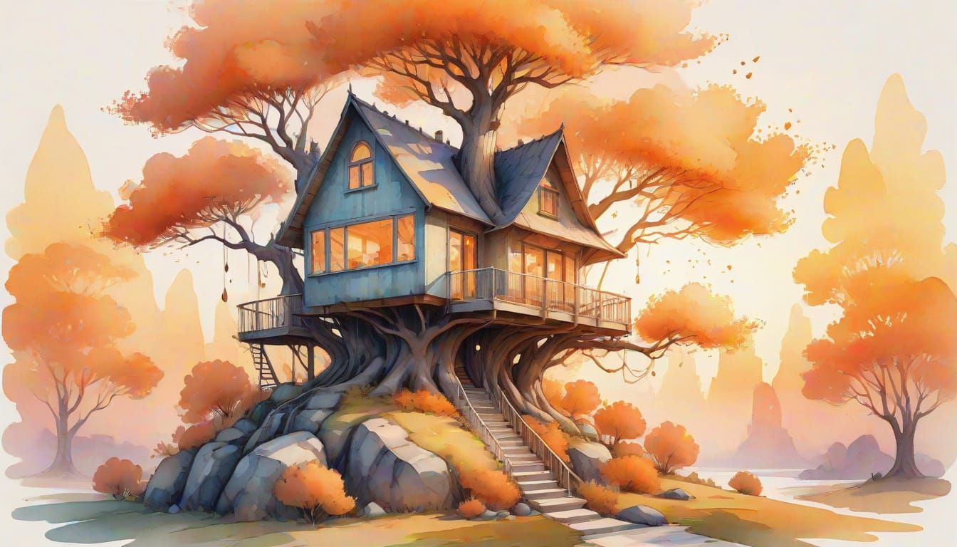 Visualize an organic pear- Treehouse