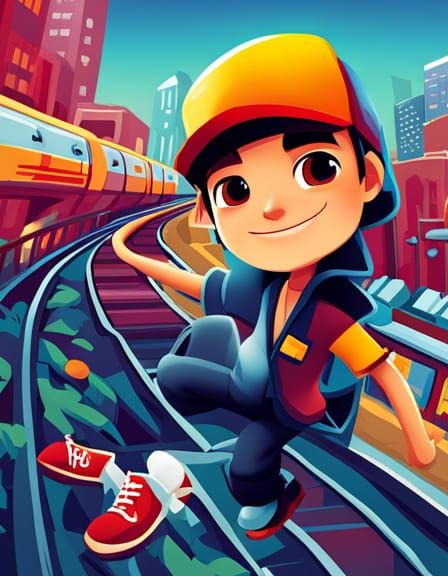 Subway Surfer - AI Generated Artwork - NightCafe Creator