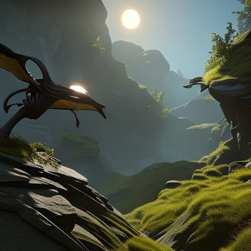 Alien Planets #001 - AI Generated Artwork - NightCafe Creator