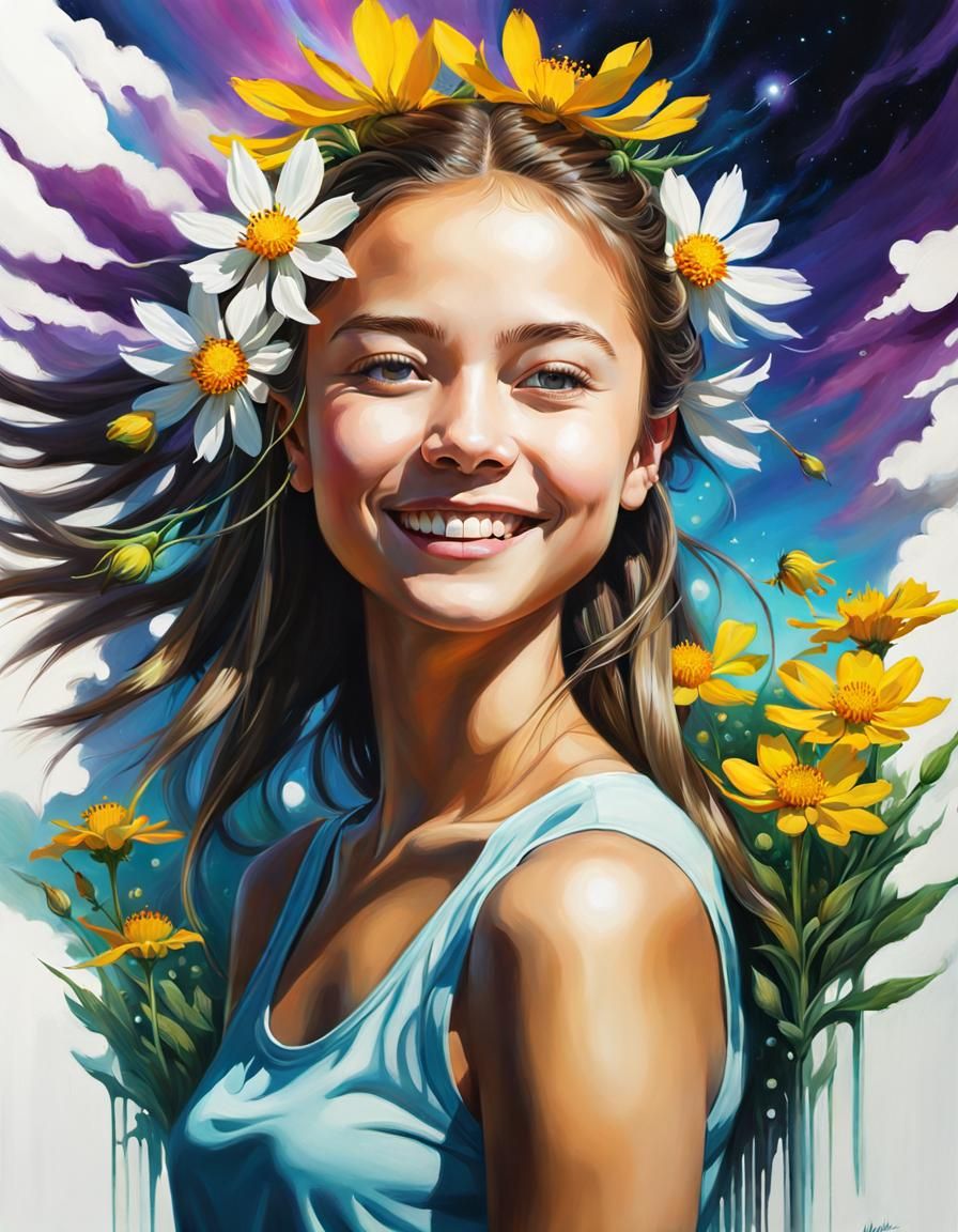 'Gretta' 05 ~ Evolved from ROWs 'Smug Smile Gretta' - AI Generated ...