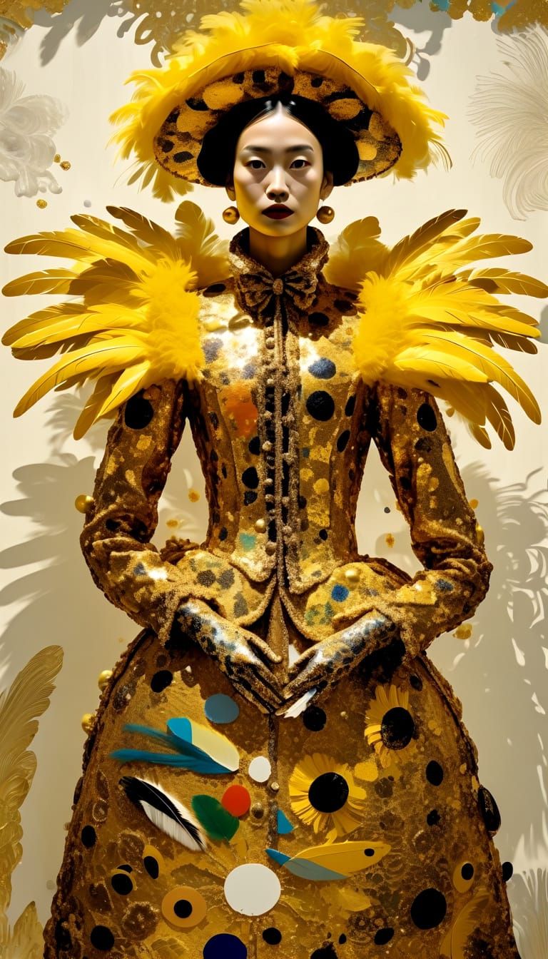 Glamorous Rio Carnival Dancer in Vibrant Impasto C... - AI Art