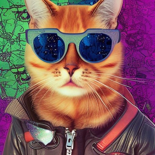 Cool cat - AI Generated Artwork - NightCafe Creator