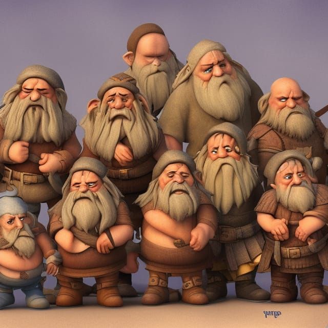 Claymation Dwarves - AI Generated Artwork - NightCafe Creator