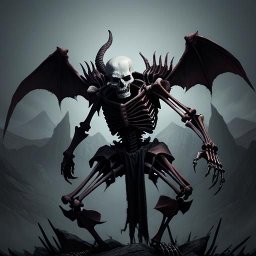 BONE DEMON - AI Generated Artwork - NightCafe Creator
