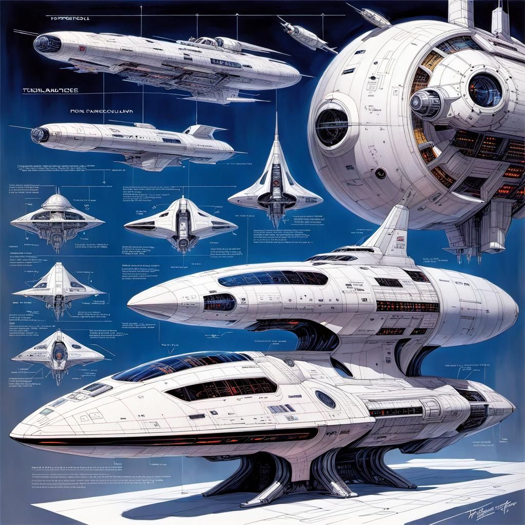 Spacecraft concept art - AI Generated Artwork - NightCafe Creator