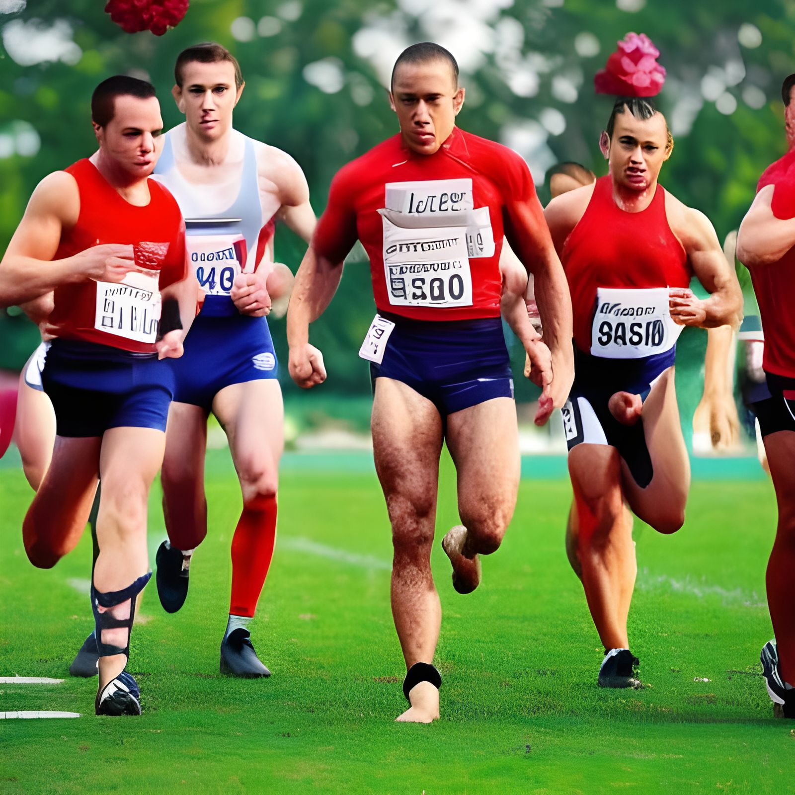 Old fashion foot race - AI Generated Artwork - NightCafe Creator