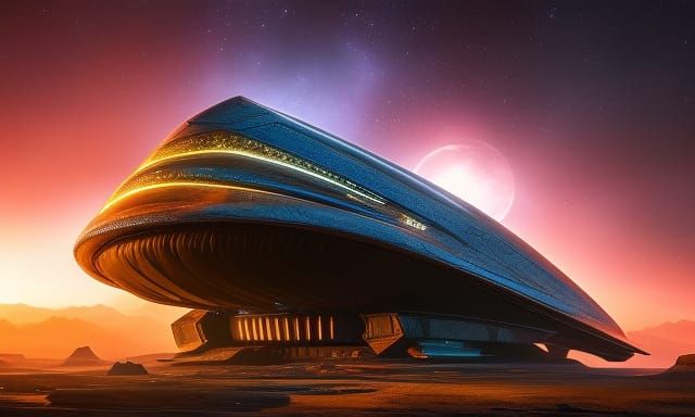 Space station - AI Generated Artwork - NightCafe Creator