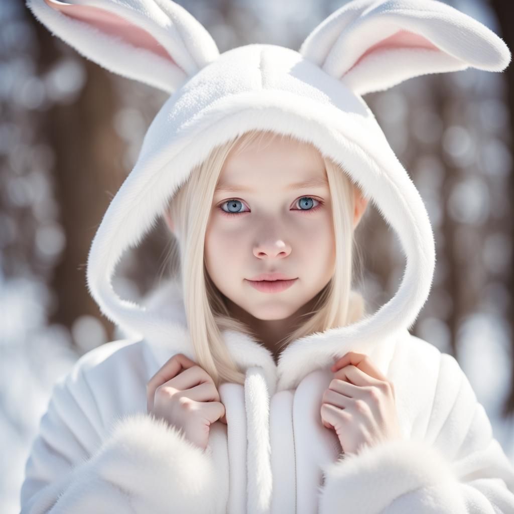 Beautiful girl wear rabbit costume - AI Generated Artwork - NightCafe ...