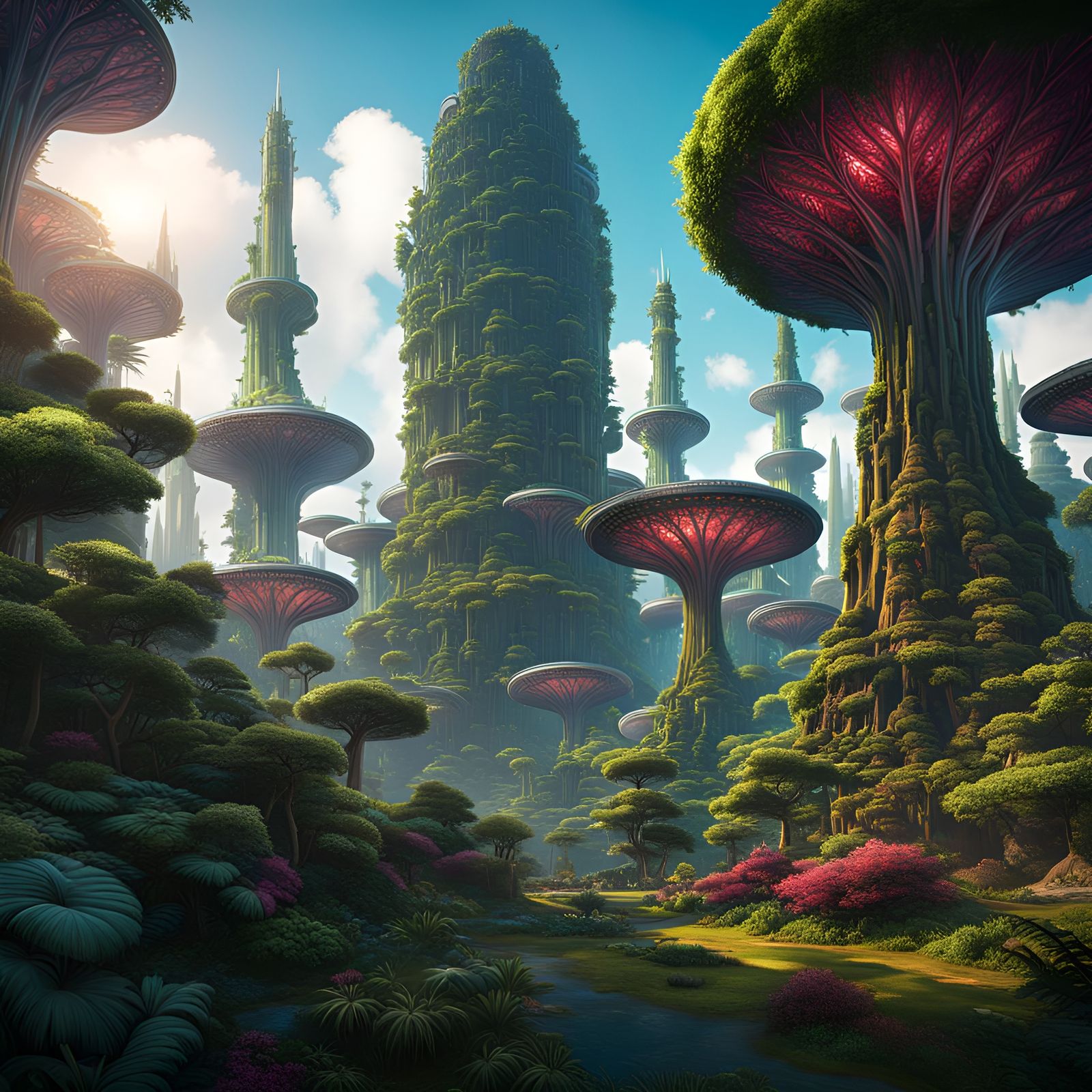 Utopian World - AI Generated Artwork - NightCafe Creator