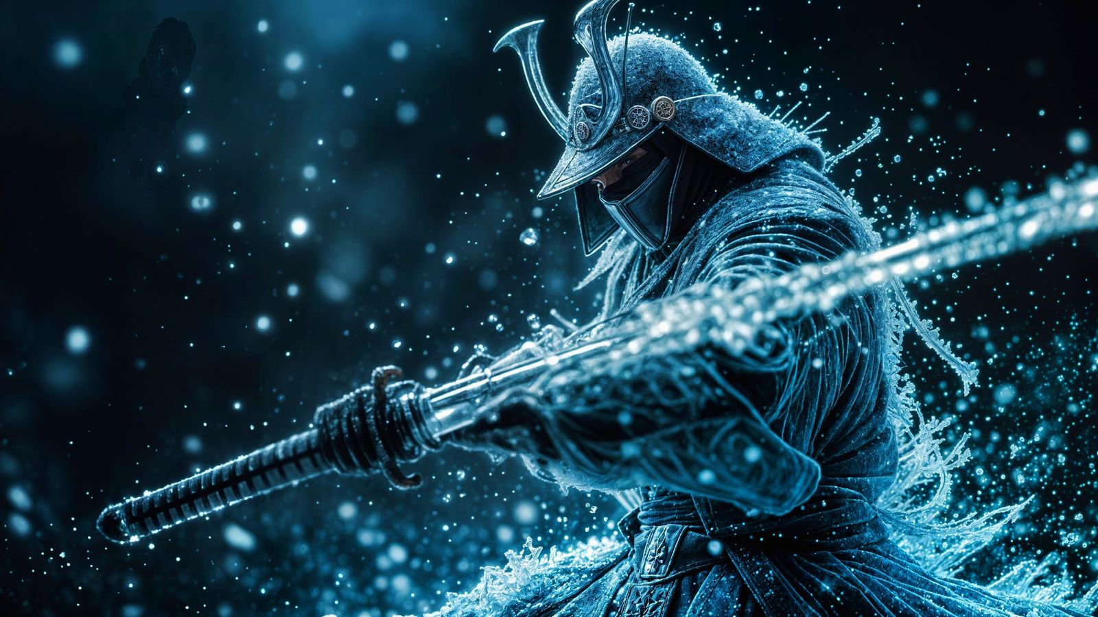 Samurai With Elemental Ice Sword - Samurai With Elemental ...