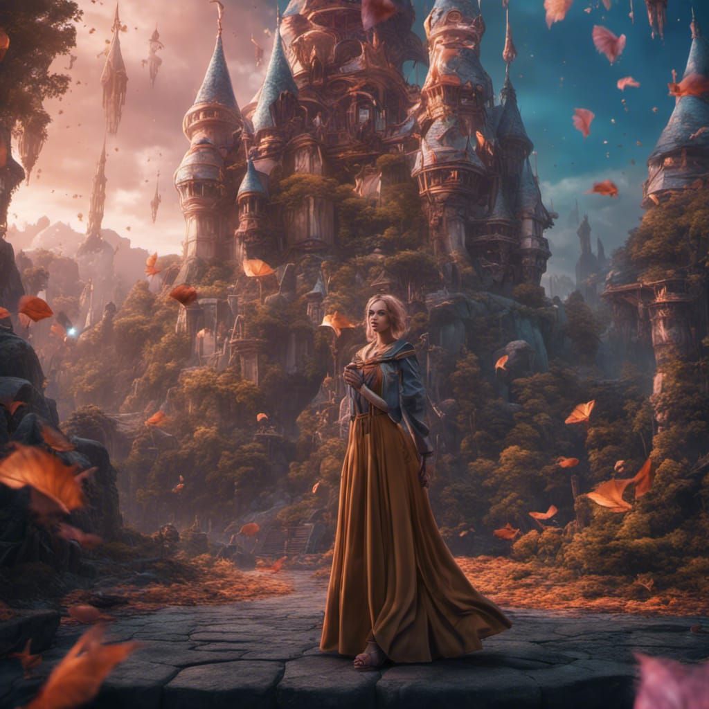 magic girl in magic world - AI Generated Artwork - NightCafe Creator