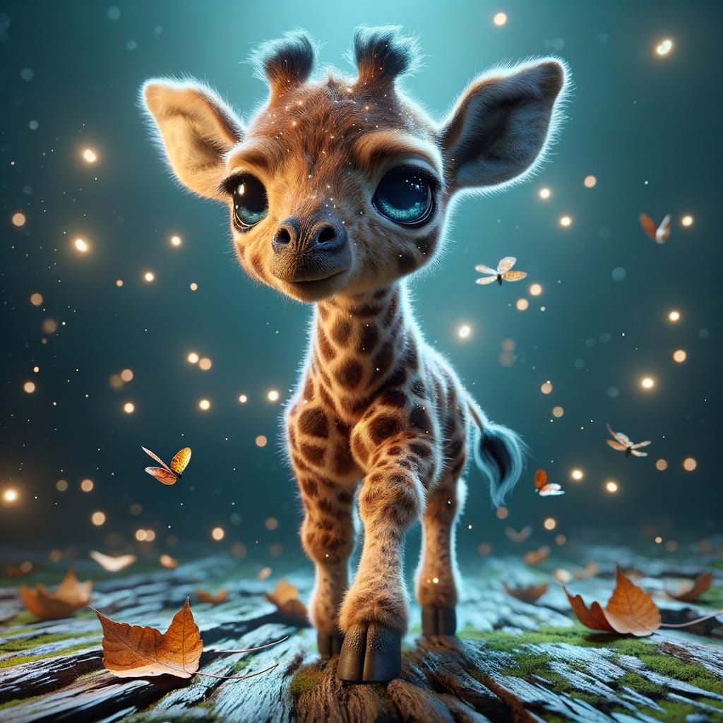 Adorable Chibi Giraffe - AI Generated Artwork - NightCafe Creator