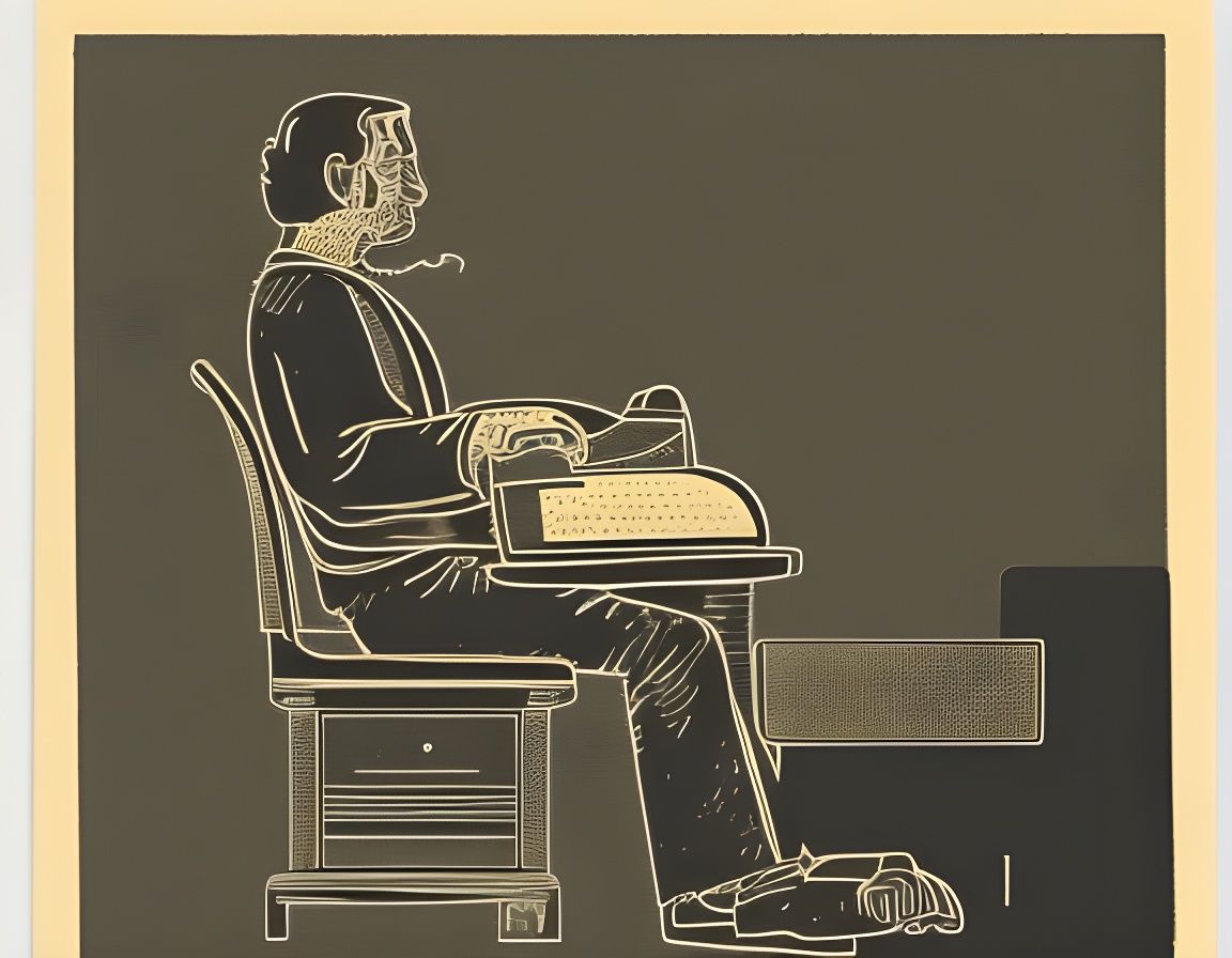 Whistler's Typist - AI Generated Artwork - NightCafe Creator