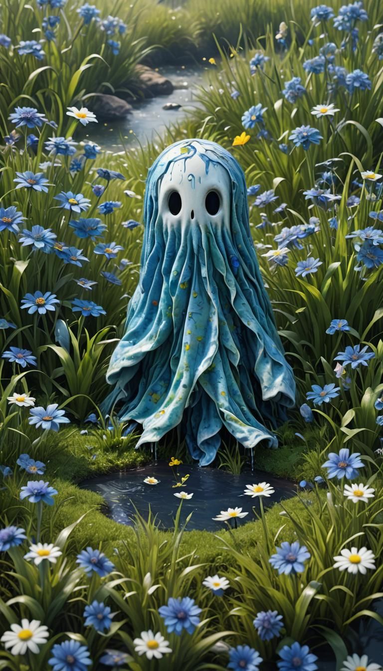 ghost in the spring - AI Generated Artwork - NightCafe Creator
