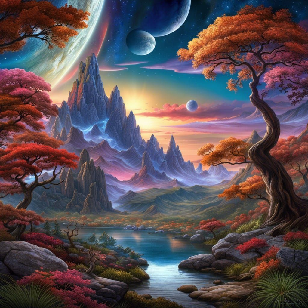 Fantasy scapes are fun - AI Generated Artwork - NightCafe Creator