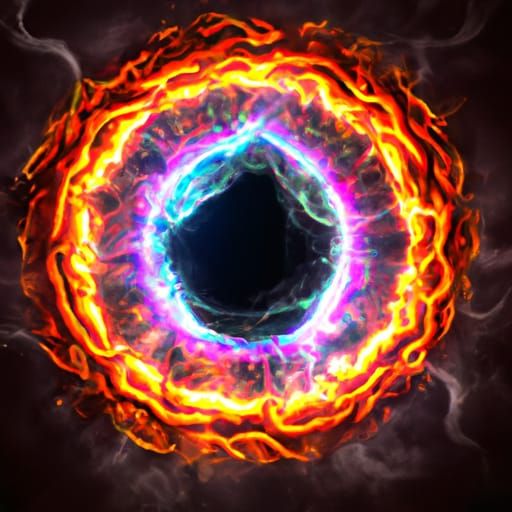 A dark and evil portal into a hell dimension - AI Generated Artwork ...
