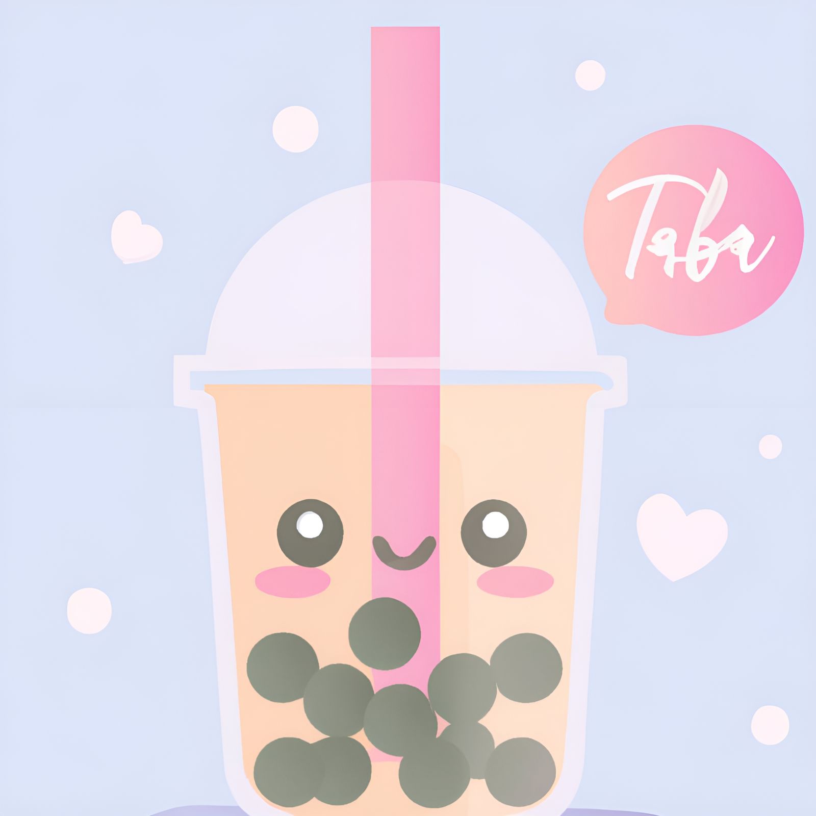 Smiling Kawaii Pastel Boba Tea Drink - AI Generated Artwork - NightCafe ...