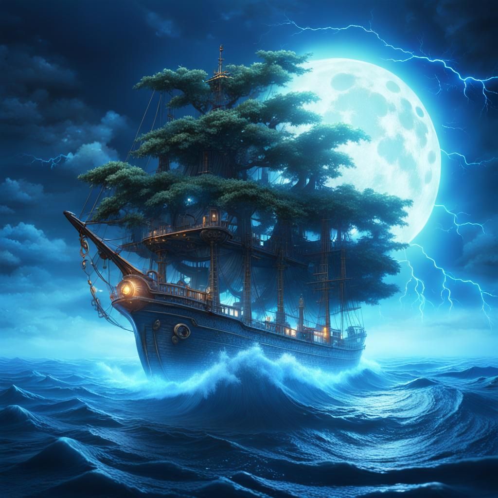 tree ship - AI Generated Artwork - NightCafe Creator
