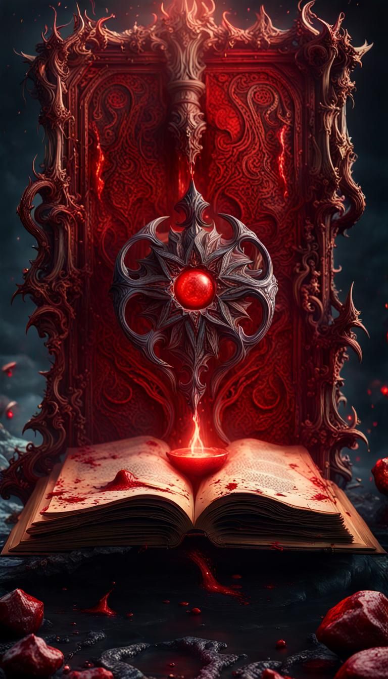 Book Of Blood Magic - AI Generated Artwork - NightCafe Creator