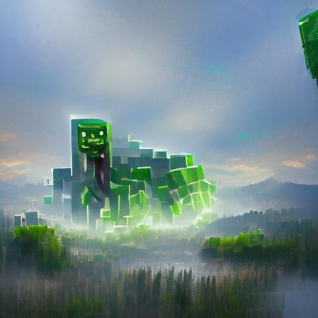 Creeper in the swamp - AI Generated Artwork - NightCafe Creator