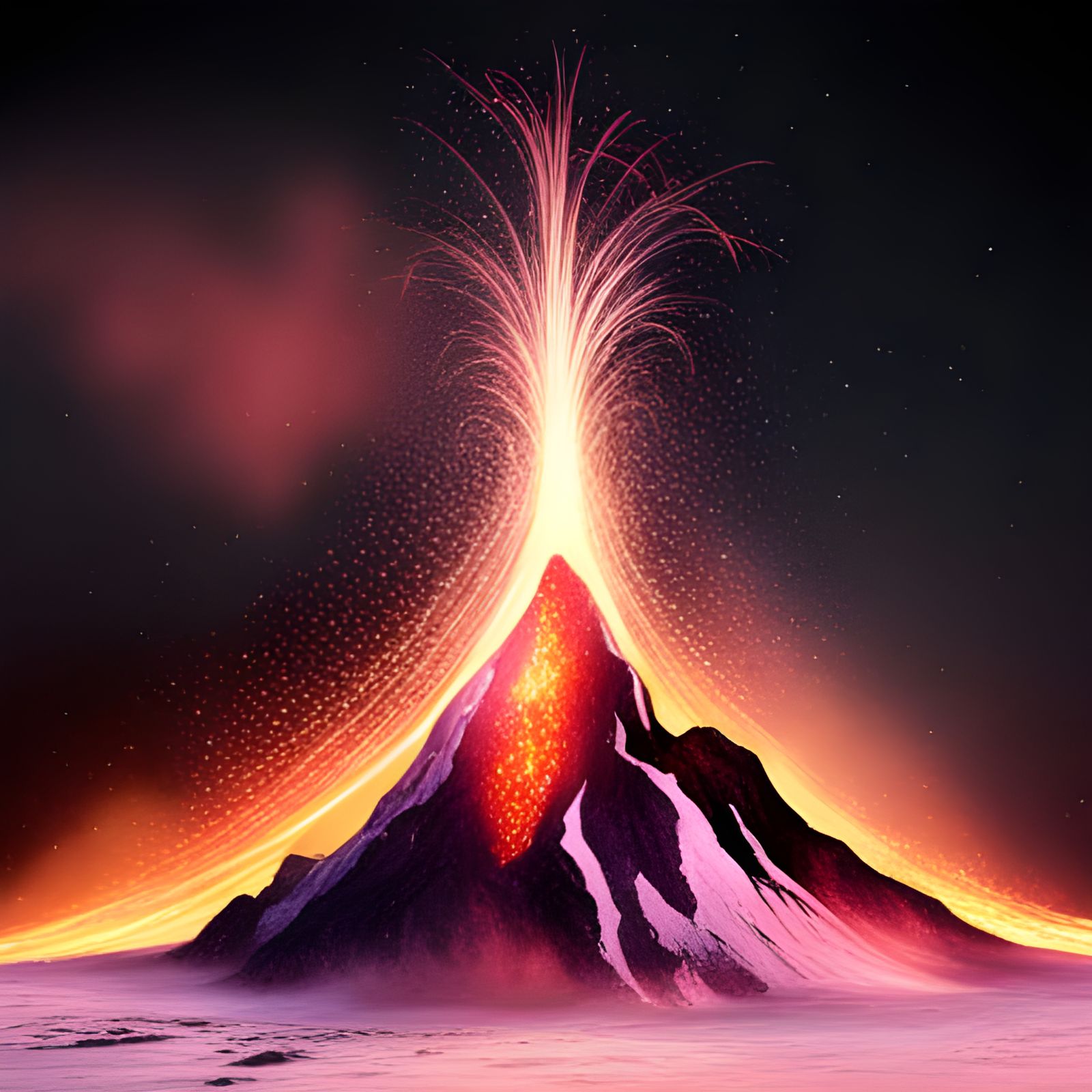 Volcano 🌋💥 - AI Generated Artwork - NightCafe Creator