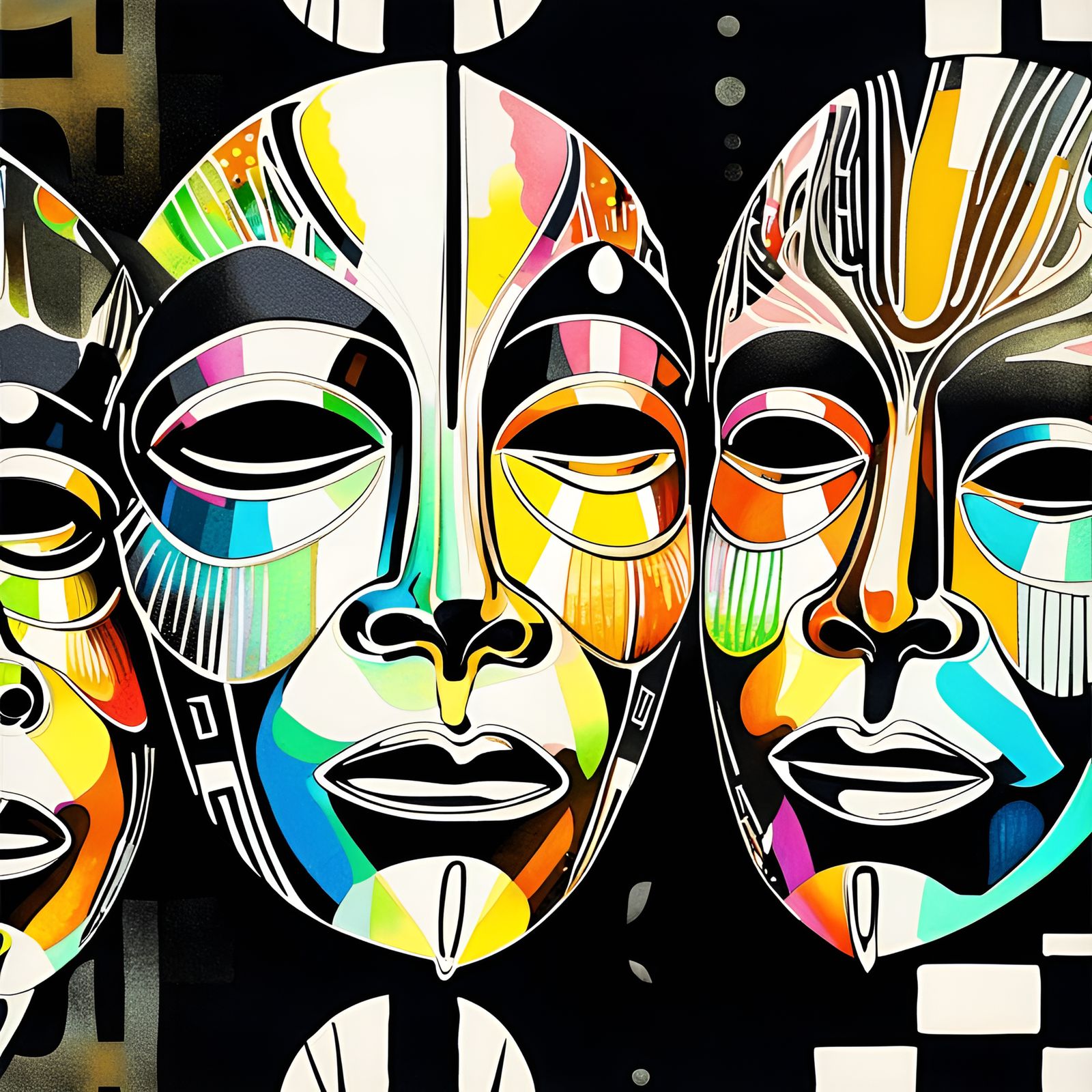 Black and white neon iridescent drawing style of J. C. Leyendecker ...