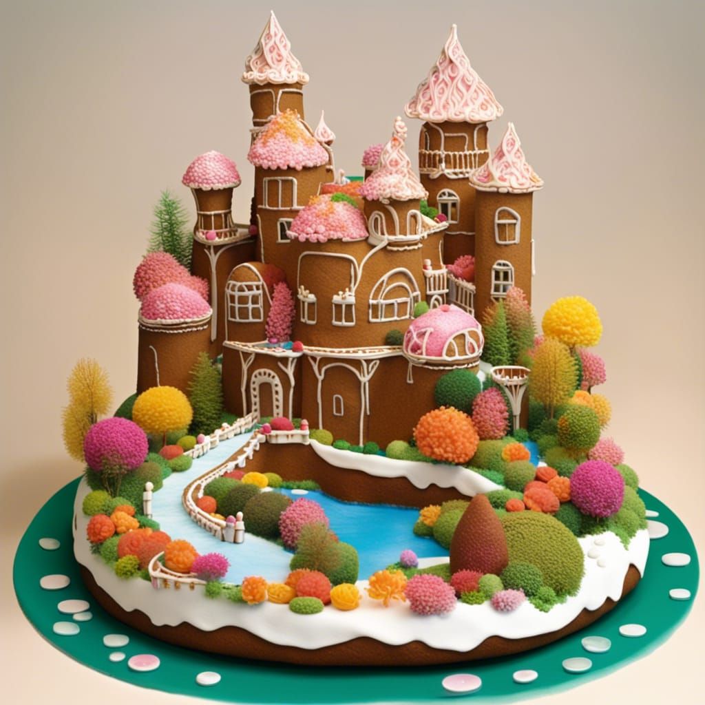 Ginger Castle - AI Generated Artwork - NightCafe Creator