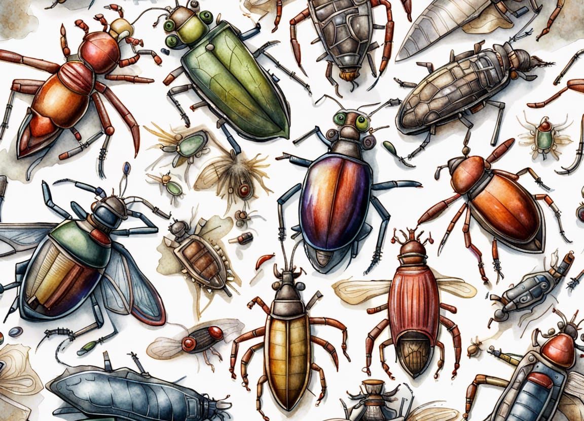 exotic bugs - AI Generated Artwork - NightCafe Creator